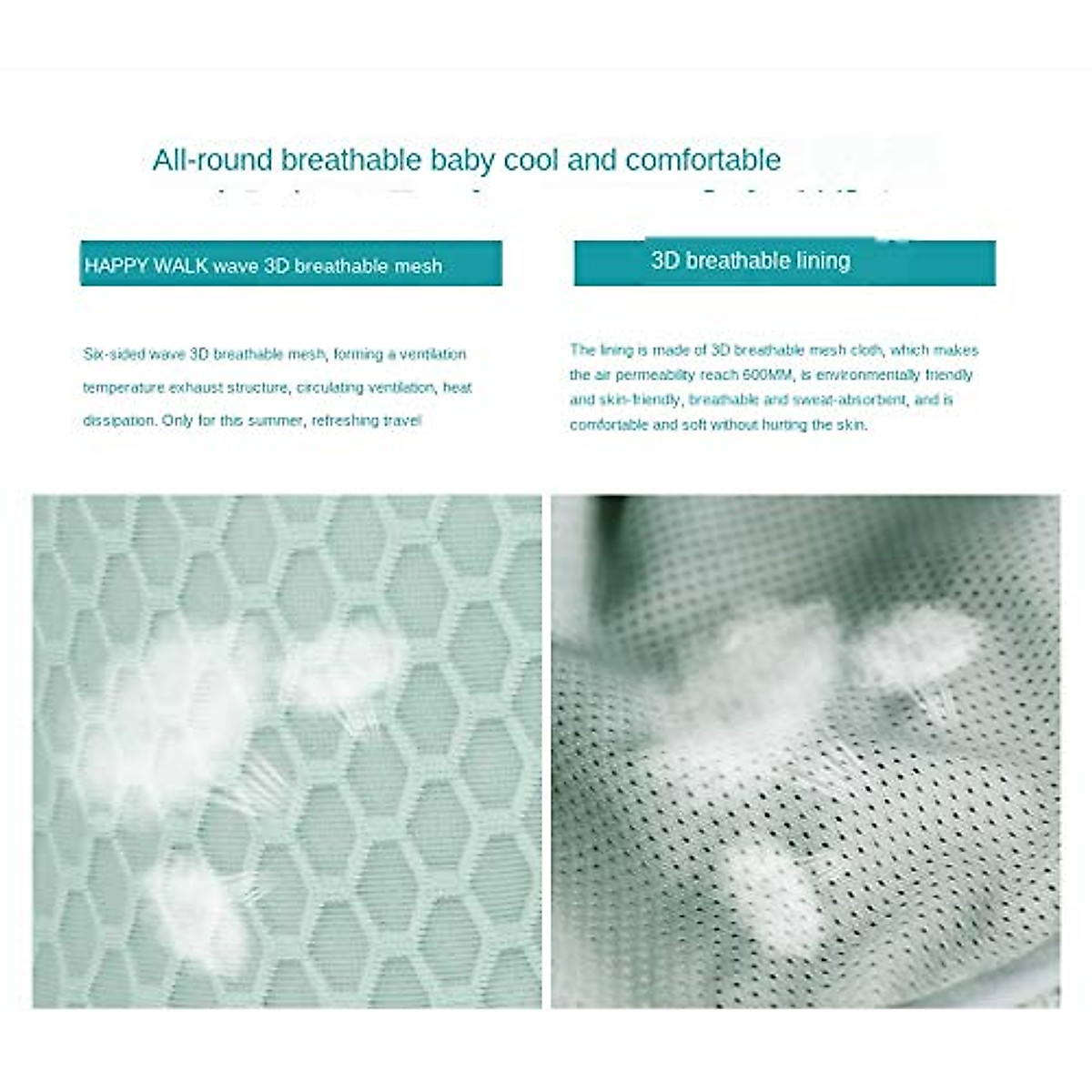 Baby Walking Harness - Handheld Kids Walker Helper - Toddler Infant Walker Harness Assistant Belt (Cherry Blosso mMesh)