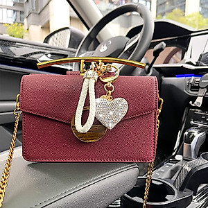 TX-INNO AUTO Crystal Car Keychain for Women with Sparkly Rhinestone Heart Shape Keychains Accessories, Cute keychain for Girls, Birthday Christmas Easter Valentines Day Mothers Day Gifts