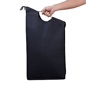 Laundry Sorter Cart 4-Bag Classics Rolling Laundry Hamper, Sturdy Frame with 60KG Weight Capacity, Black