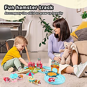 XQW Hamster Track Toys for Kids,Pets Set Toy Suitable for Ages 3, 4, 5,6,7, Kids Toy Great Gift Toddlers, Toy for Boys and Girls.(Rat Set)
