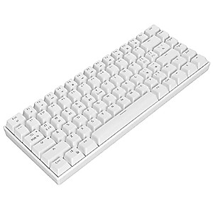BTIHCEUOT Gaming Keyboard, Wireless 2.4G RGB Backlit Ergonomic Layout Type C Wired Mechanical Keyboard 82 Keys for Desktop for Laptop for
