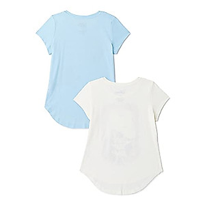 L.O.L. Surprise! Girls 2-Pack Bundle Set Glitterati, Sk8ter Dolls T-Shirt, Light Blue/Ivory, 6 US