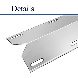 Folocy BBQ Gas Grill Replacement Parts, Stainless Steel Grill Heat Plates Shield Heat Tent Burner Cover for Nexgrill 720-0025, 720-0083-04R, Charmglow 720-0230, 720-0036-HD-05, Sterling Forge 720-0016
