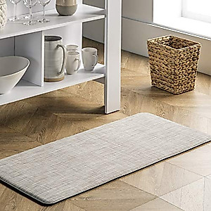 nuLOOM Casual Anti Fatigue Kitchen or Laundry Room Comfort Mat, 2x4, Off-white