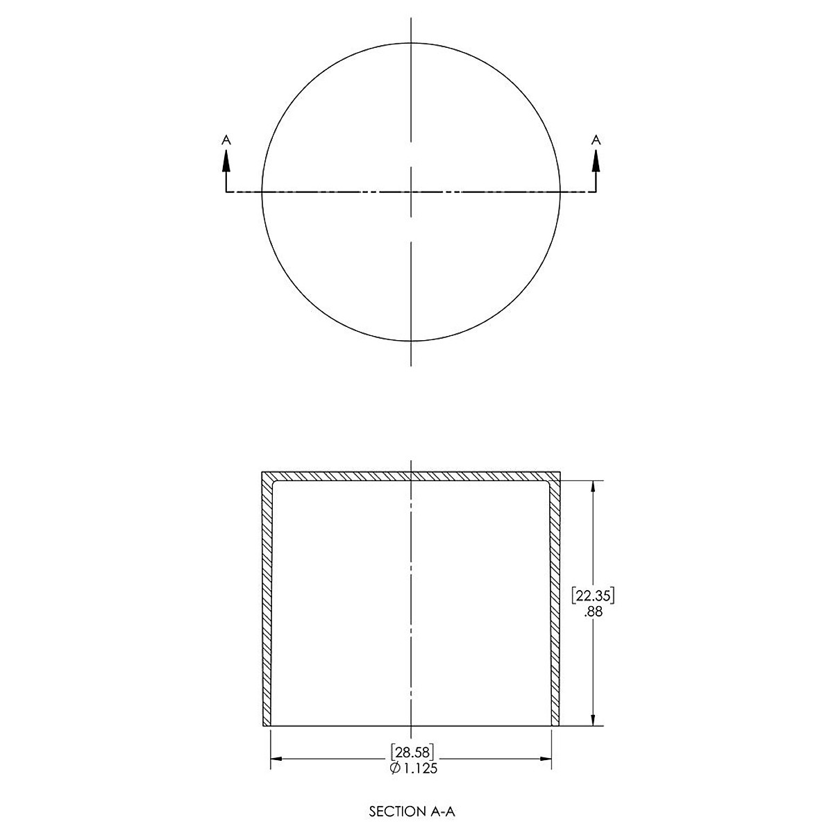 Caplugs Z2241AK1 Plastic Sleeve Cap for Tube Ends. SC-224, PE-LD, Cap ID 1.125" Length .88", Red (Pack of 30)