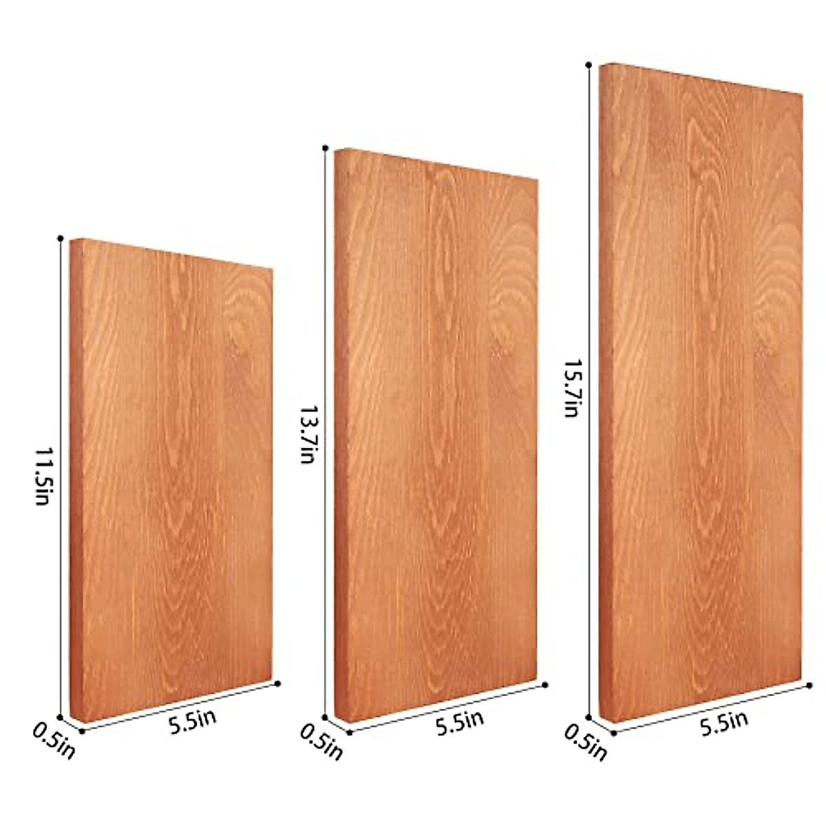 Floating Shelf Wall Mounted Set of 3, Kitchen Bathroom Storage Rack Wood Shelves with Guard Towel Rack, Wood Decorative Wall Shelf