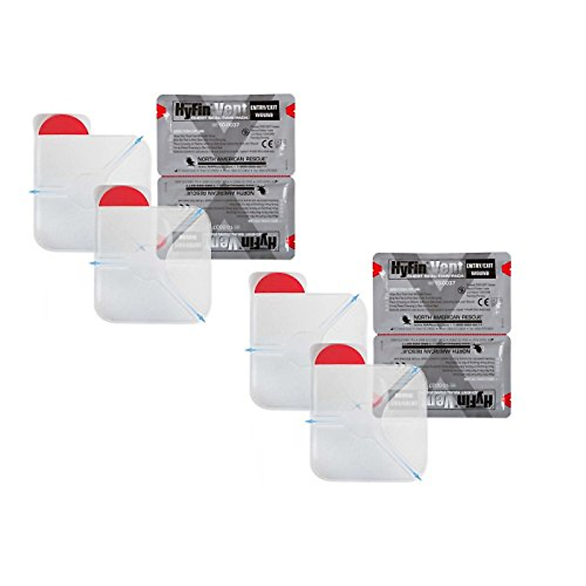 North American Rescue Hyfin Vent Chest Seal 4 Count