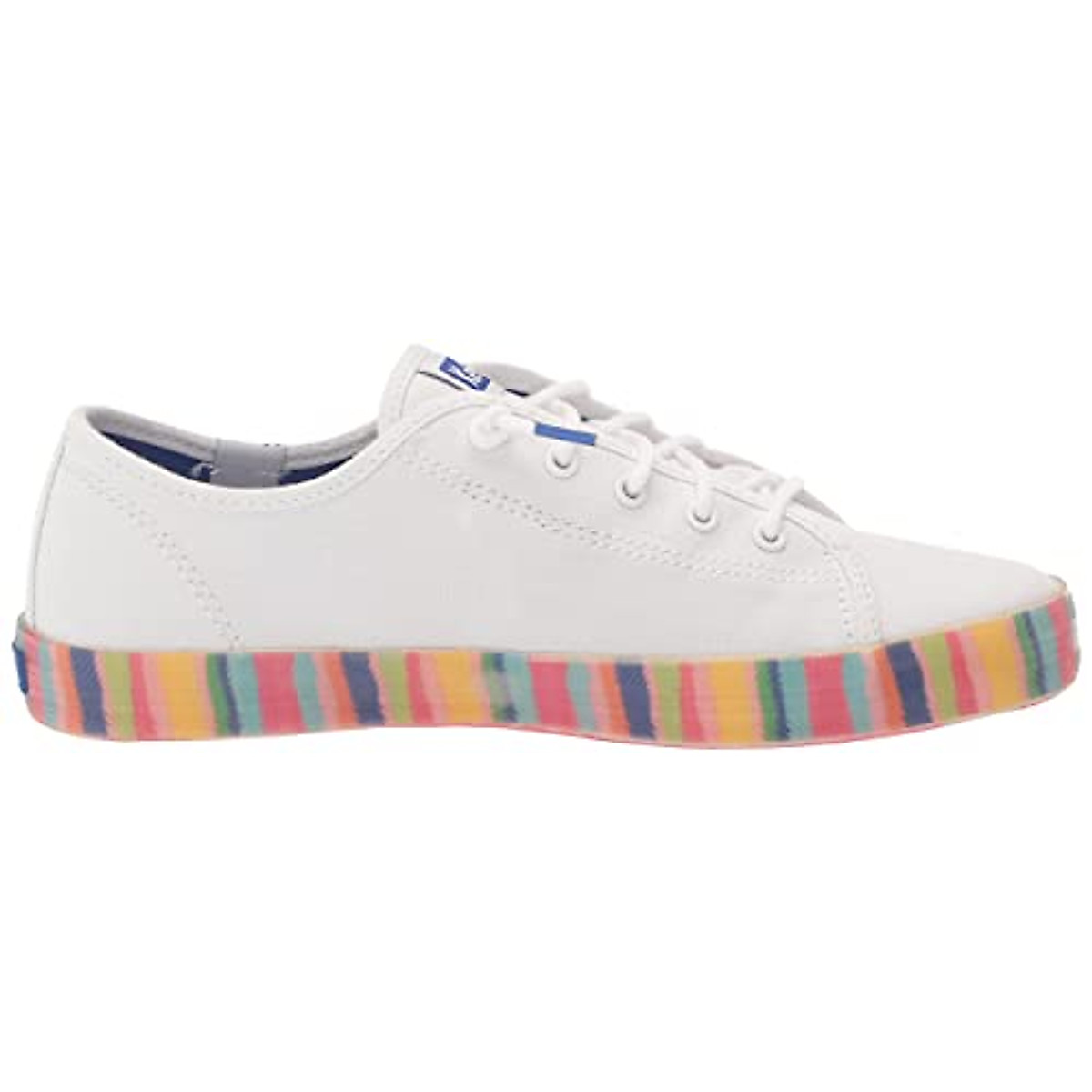 Keds Kickstart Seasonal Sneaker, White/Multi, 13 US Unisex Big Kid