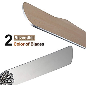 52" Crystal Ceiling Fan Chandelier, Remote Control, Reversible Motor & 5 Wood Reversible Blades, Chrome Finish