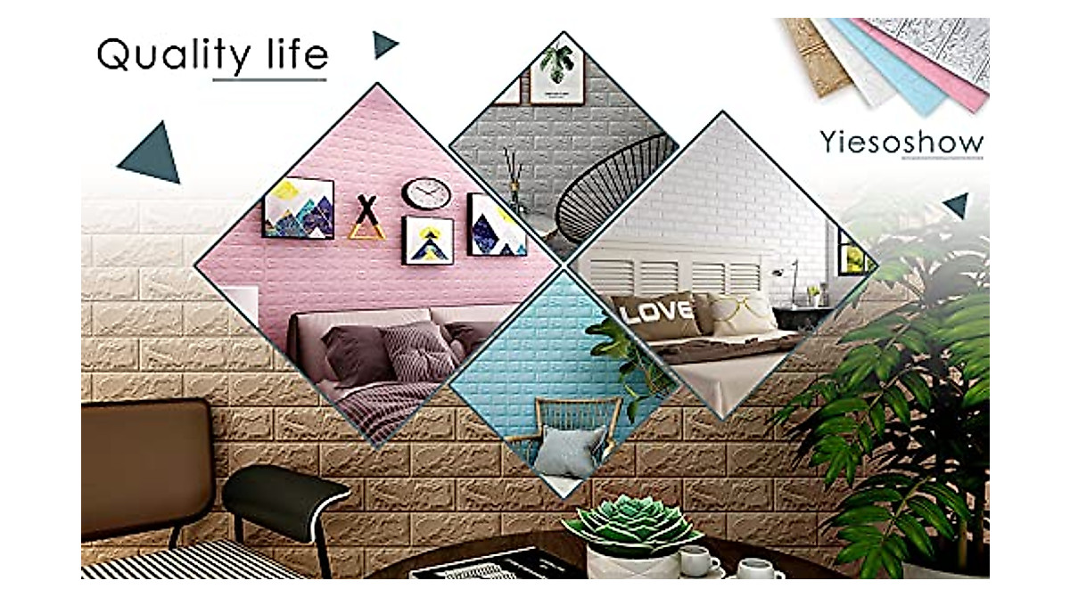 Sodeno 3D Wall Panels - Easy Peel and Stick Decor