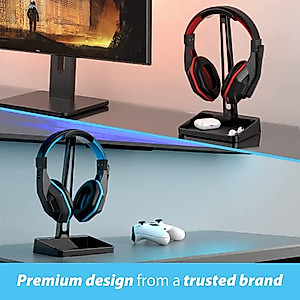 TotalMount Headphone Stand – Premium Headphone Storage and Protection (Tall Headset Stand)