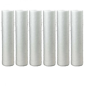 Hydronix SDC_45_2005_6_Pack SDC-45-2005 5 Micron Whole House 20 x 4.5 Sediment Water Filter 6 Pack, 6 Count (Pack of 1), White