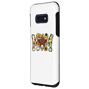 Galaxy S10e Mom hyland cow mama cows bull rodeo western mother kids tee Case