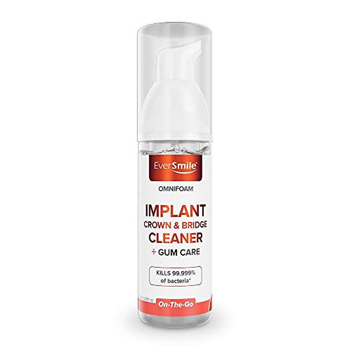 EverSmile OmniFoam Dental Cleaner for Implants, Crowns, and Bridges - Implant Cleaner - Crowns Cleaner - Bridges Cleaner - Dental Crown Cleaner (50 mL) (1 Pack)