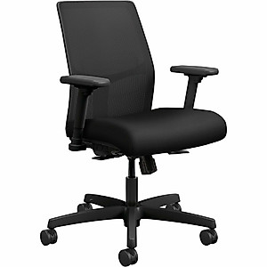 HON Ignition 2.0 4-Way Stretch Low-Back MESH Task Chair, Supports UP to 300 LB, 16.75" to 21.25" SEAT Height, Black