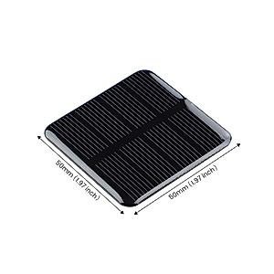 SUNYIMA 10pcs Mini Monocrystalline Solar Cells Solar System Kit 50mm X 50mm/1.96" X 1.96" 2V 160MA for DIY Charge Solar Panels