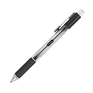 TUL® GL Series Retractable Gel Pens, Bold Point, 1.0 mm, Silver Barrel, Assorted Ink Colors, Pack Of 12 Pens