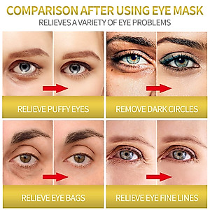 WANG BAO Under Eye Patches -120 PCS (60 Pairs) - Eye Mask Amino Acid & Collagen for Face Care - Eye Gel Treatment Masks for Dark Circles and Puffiness - Reduce Wrinkles and Fine Lines Undereye