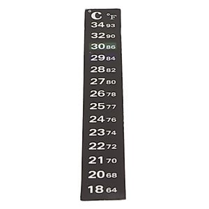 Aquarium Thermometer, Fish Tank Thermometer Aquarium Temperature Sticker Strip Stick On Water Temperature Thermometer Amphibian and Reptile Thermometer Sticker for Fish Tank Home