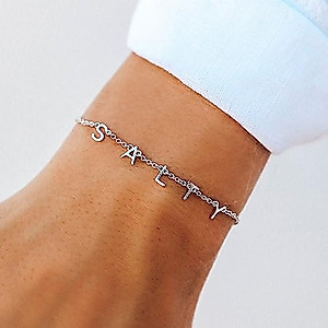 Pura Vida Bracelets Pack Salty Riviera Rosary Bracelet Stack - Set of 3 Stackable Bracelets for Women, Summer Accessories & Cute Bracelets for Teen Girls - 2 Chain Bracelets & 1 String Bracelet