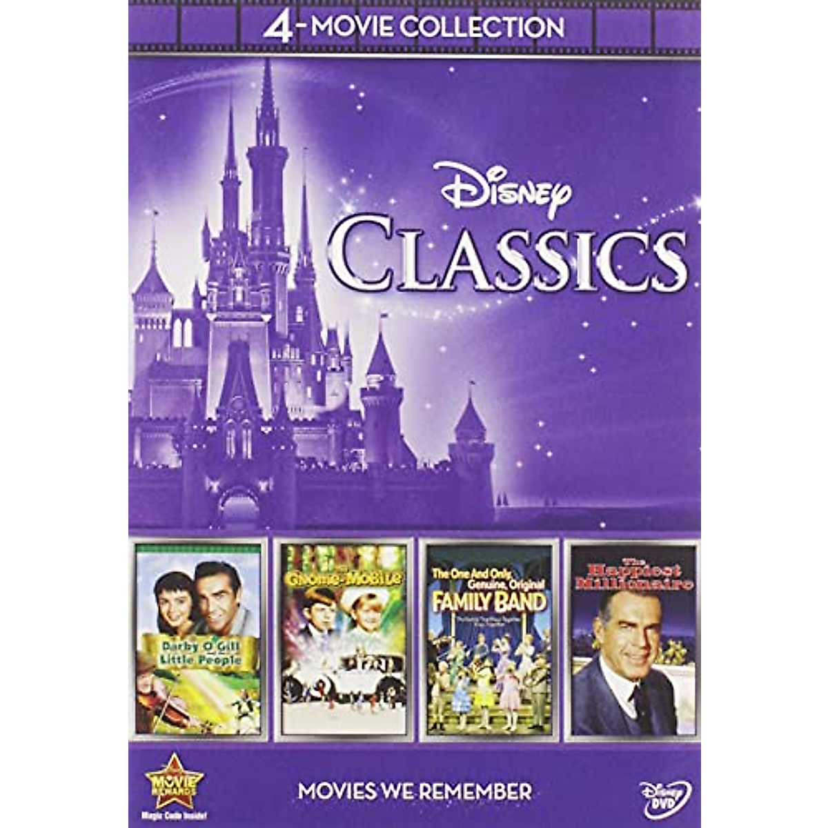 Disney 4-Movie Collection: Classics (Gnome-Mobile / Darby O'gill & Little People / One & Only Genuine Family / Happiest Millionaire)