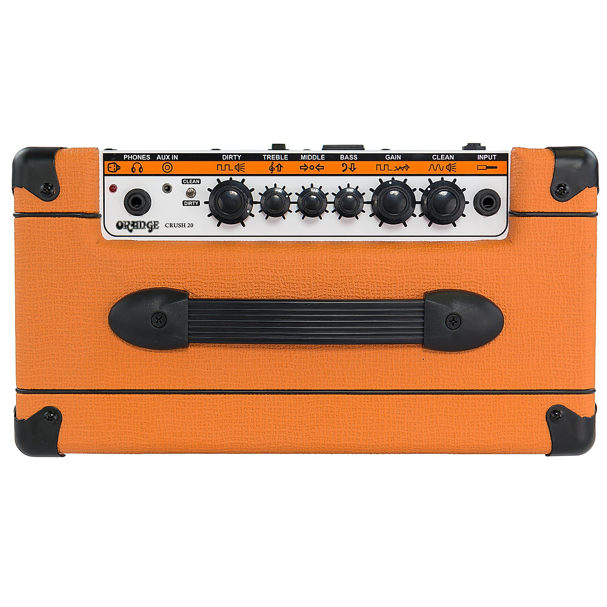 Orange Crush 20-Watt Guitar Combo Amplifier Bundle with Instrument Cable and Austin Bazaar Polishing Cloth