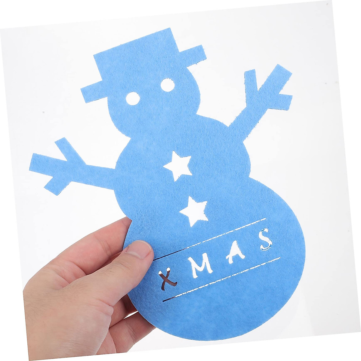 NOLITOY 32 Pcs Utensil Holder for Party New Year Cutlery Holder Silverware Holder for Party Xmas Silverware Holder Utensil Holders Utensil Pouch Blue Felt Cutlery Set Tableware Felt Cloth