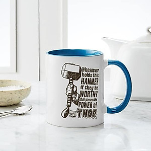 CafePress Marvel Comics Thor Retro Thor's Hammer Mug Ceramic Coffee Mug, Tea Cup 11 oz