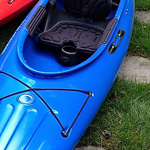 Mayitr Kayak Paddle Accessories Plastic Paddle Holder Clip Black, Kayak Paddle Clip Universal Kayak Paddle Mount Holder Clip & Fishing Net Clip，2 Pcs