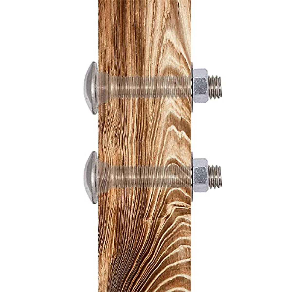 Abimars Stainless Carriage Bolt 5/16"-18 x1", Cup Square Carriage Bolt & Nut & Washers (Pack of 10)