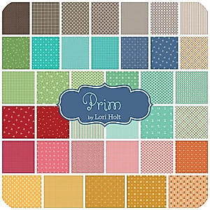 Prim Fat Eighth Bundle (40 Pieces) by Lori Holt for Riley Blake 9 x 21 inches (22.86 cm x 53.34 cm) Fabric cuts DIY Quilt Fabric