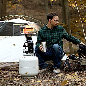 Mr. Heater Original 540-Degree 45,000 BTU Tank Top Radiant Propane Heater,chrome,Silver