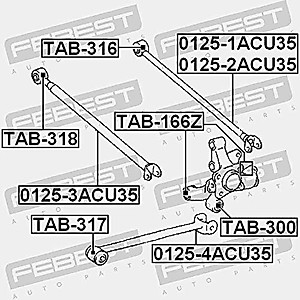 Rear Track Control Rod Febest 0125-3ACU35 Oem 48710-48050