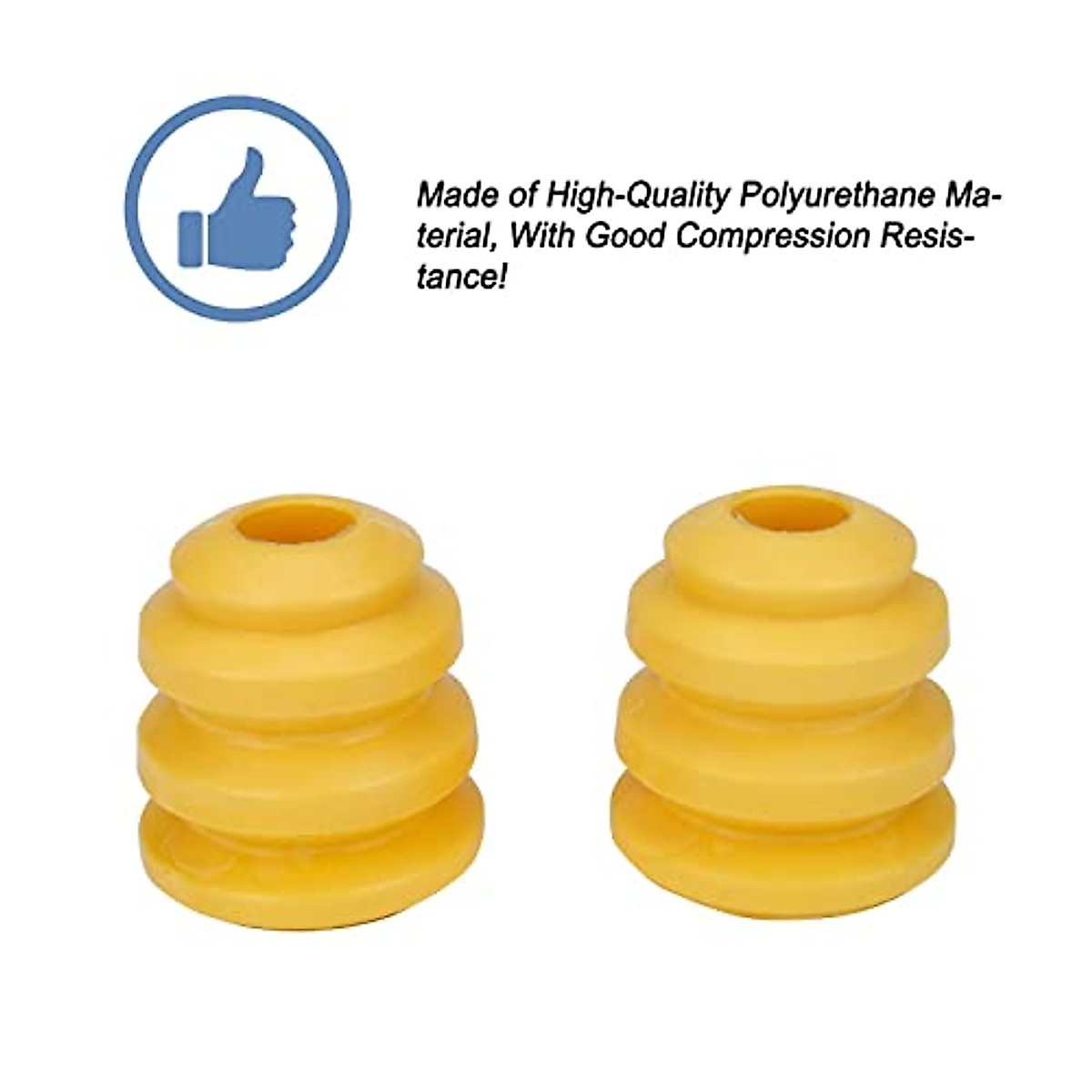 ONER Two Control Arm Bumpers and Two Control Rear Axle Bumpers,Compatible with Cadillac Escalade, Chevy Avalanche Silverado Suburban Tahoe,GMC Sierra Yukon Savana,Replace# 15153958 15039397