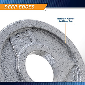 Marcy Classic 2" Cast Iron Olympic Grip Plates, 2.5lb