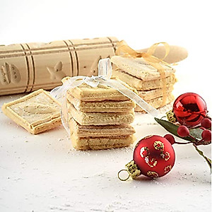 Norpro Springerle Wooden Rolling Pin, 10", Light Brown