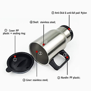 Rescued is my Favorite Breed Travel Cup or Office Tea Cups - Stainless Steel Travel Mug - 14 Ounce Coffee Mug