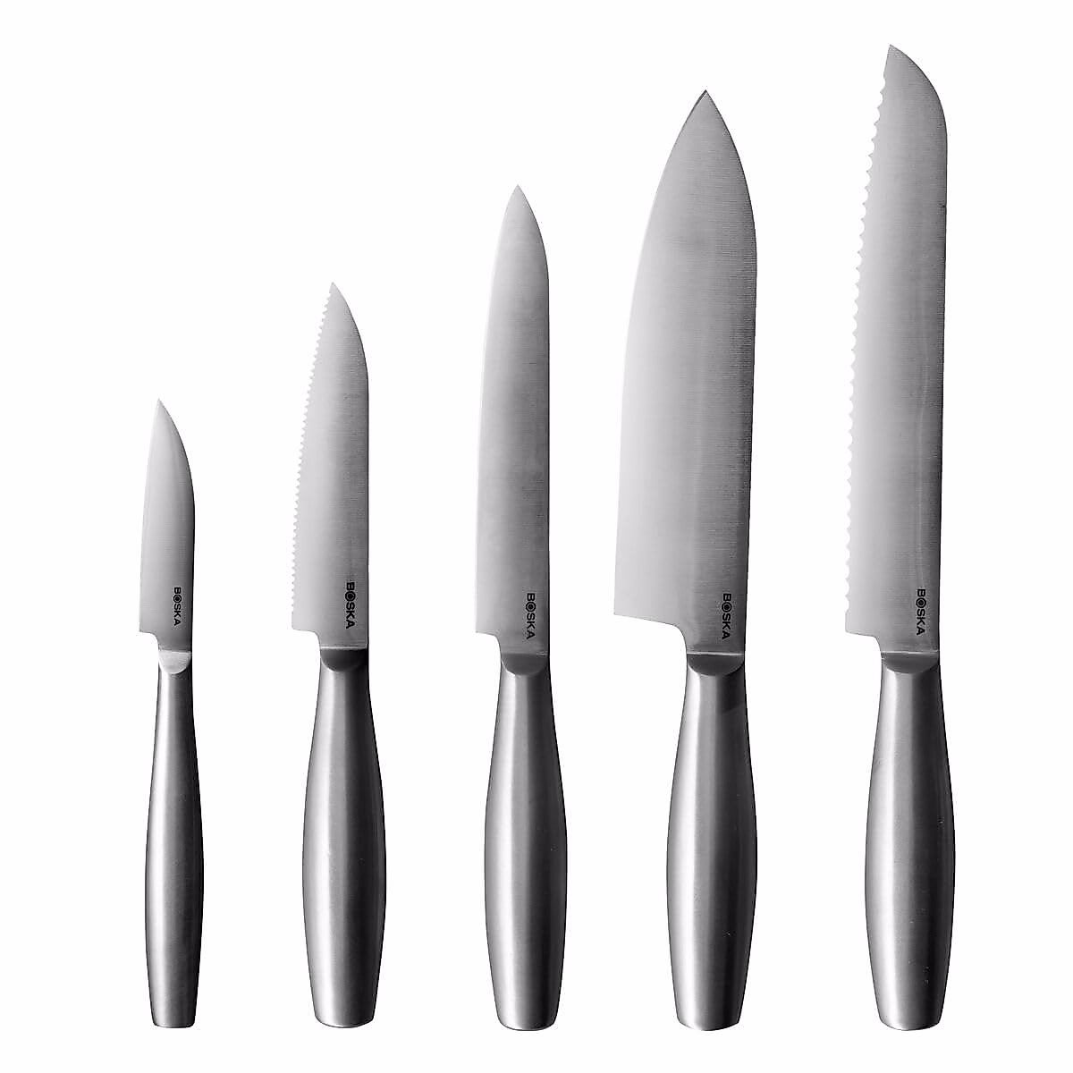 BOSKA Kitchen Knife Sets Copenhagen 5 Piece Kitchen Knives for Chopping, Slicing Knife for Meat Cutting and Dicing Gourmet Food