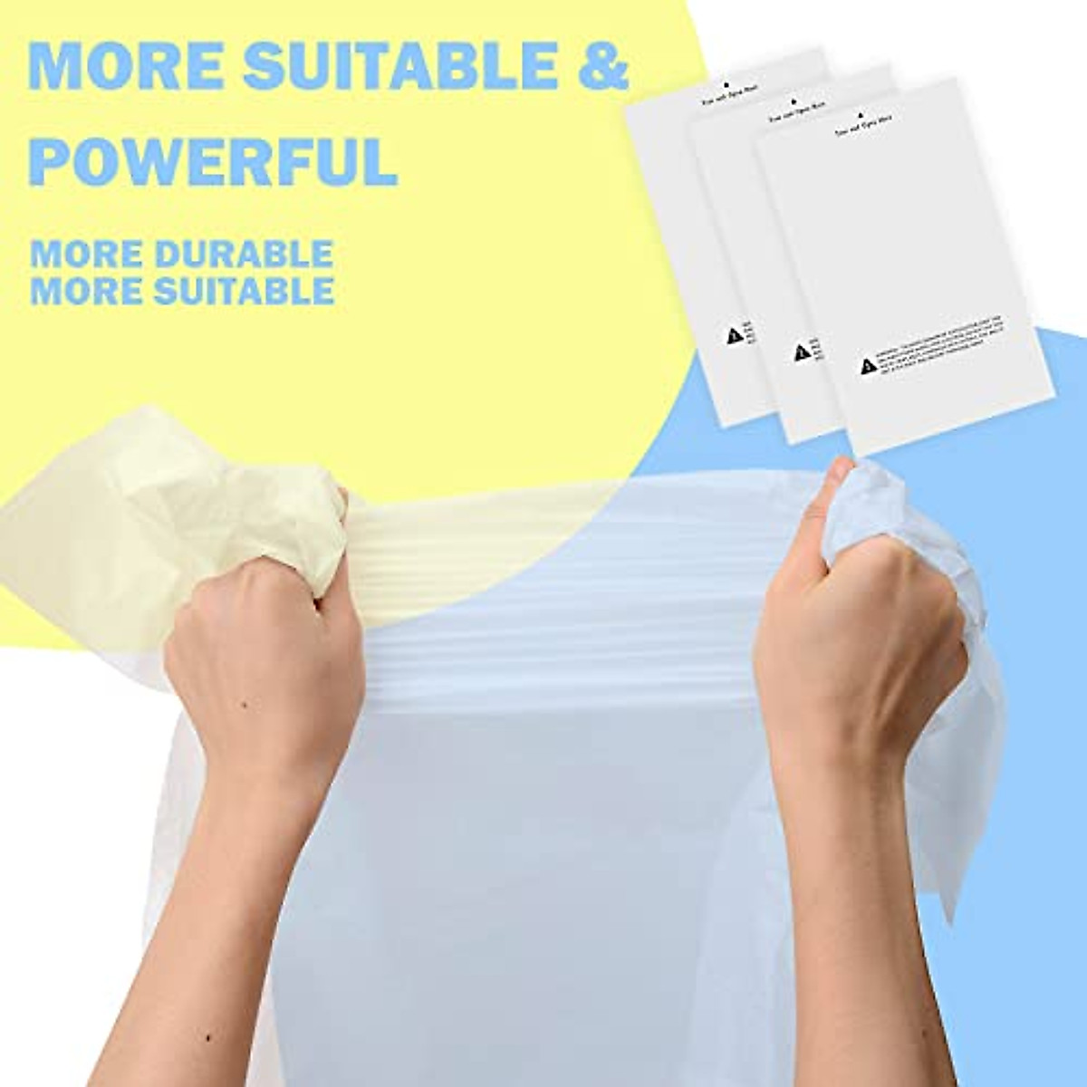 100 Pack Waste Drawer Liners Compatible with All Litter Box Robot Models, 9-11 Gallons Litter Box Liners