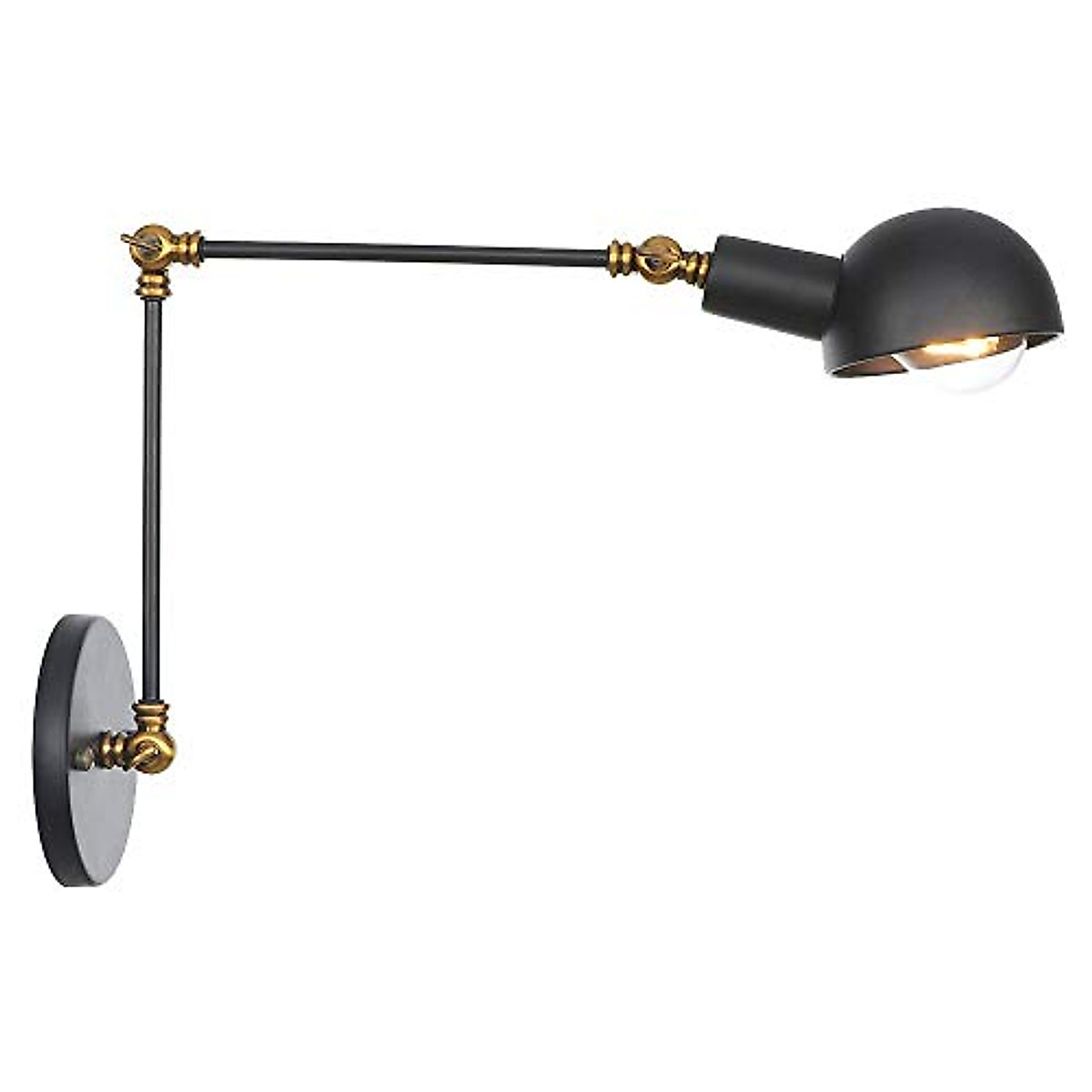Wall Sconces , Adjustable Long Swing-Arm Wall Sconces Lighting Industrial Antique Metal Wall-Mounted Working Lamp Bedroom Living Room Reading Wall Lantern Fixture Bedside Reading Lamp ( Color : 30+30c