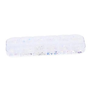 FRCOLOR 1 Box Nail Art Sequins Nail Diamonds Rhinestones Nail Sets Materiales para Uñas Nail Glitters Star Nail Confetti Xmas Nail Decors DIY Sequin Decors Nail Sequin Ornament Charm Nails