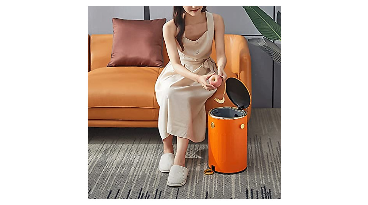 WENMENG2021 Foot-Operated Trash Can - Silent & Stylish