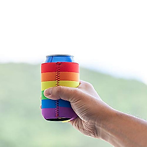 12 Pack Can Coolers Sleeves Neoprene Can sleeve Blank Beer Drink Coolies for Weddings, Parties, Events - FUNLAVIE