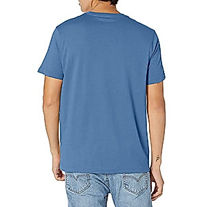 Nautica Men's Short Sleeve Crew Neck T-Shirt, Rivieria Blue Solid, Large