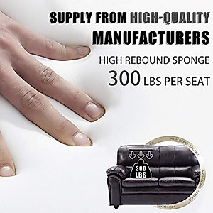 Vnewone Living Room Couches Loveseat Modern Sofa Mid Century for Home Furniture, Love seat, Brown