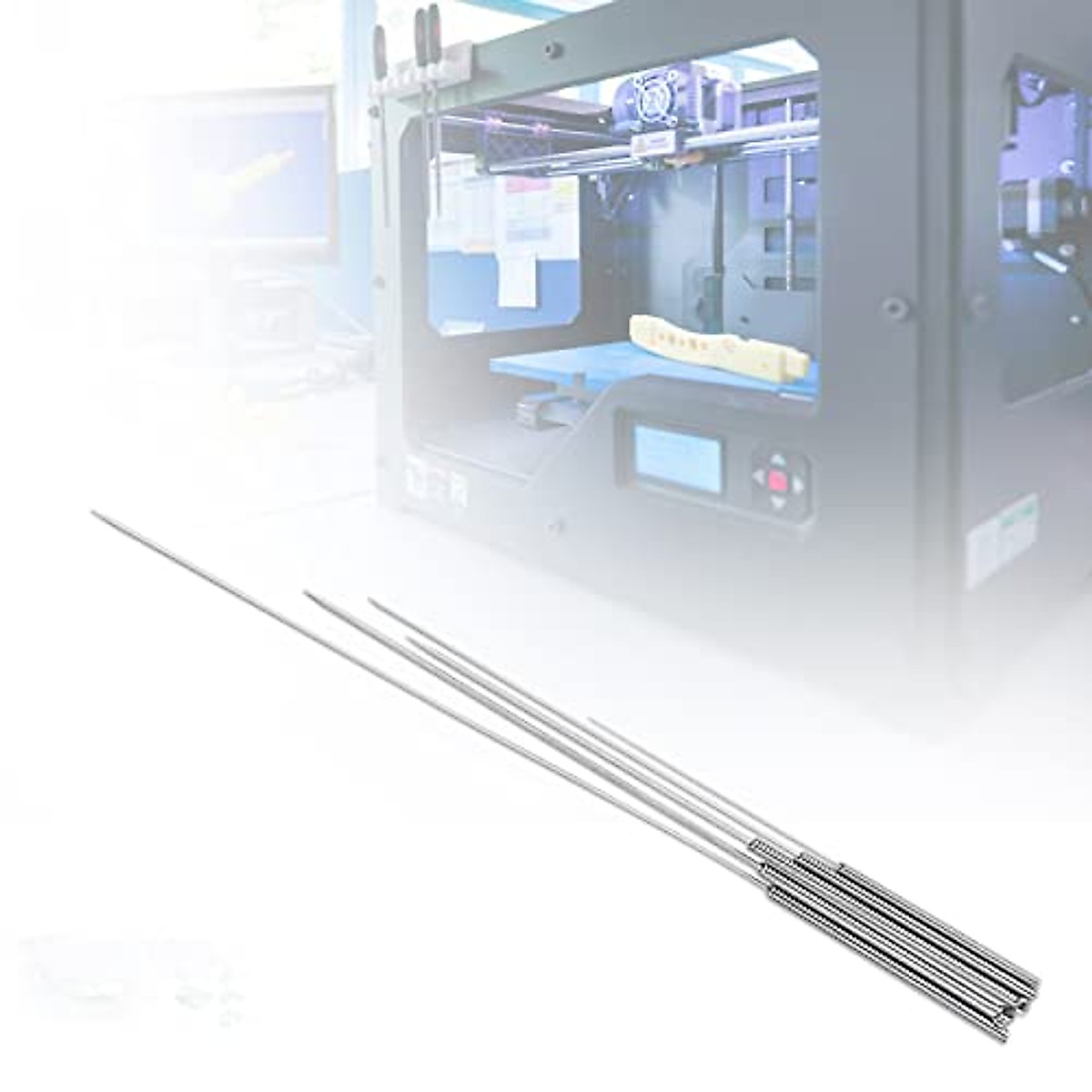 ASHATA 5PCS Nozzle Cleaning Needles Kit Tool for Duplicator, RepRap and Other 3D Printers, Made of Stainless Steel, 0.2mm, 0.3mm, 0.4mm, 0.5mm, 0.6mm