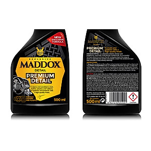 Maddox Detail - Premium Detail - Dashboard Cleaner with Polish. Vinyl & Rubber Care. SHINY Finish, Non-greasy. No Silicones. Car Cleaning Products (500 ml).