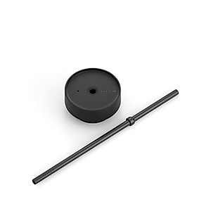 Fellow 20 oz Carter Cold Water Bottle for Water, Iced Tea, Coffee, Smoothies, Iced Coffee & more - Stainless Steel Vacuum-Insulated Iced Coffee tumbler with Spill Resistant lid and straw - Matte Black