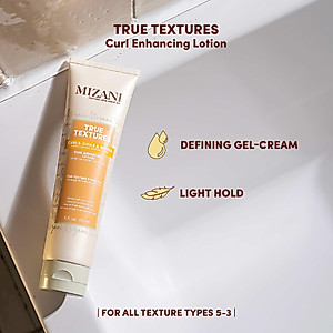 MIZANI True Textures Curl Defining Lotion - Moisturizes and Smooths Hair For Soft and Crunch Free Curls With Coconut Oil, For Texture Types 5-3