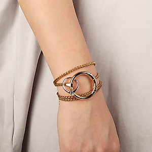 Guran Glasses Holder Chain Loop for Sunglasses Eyeglass Necklace Holder Ring Holder (Gold)